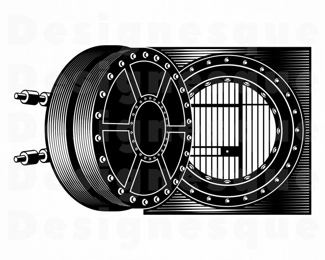 Bank Vault SVG, Bank Vault Clipart, Bank Vault Files for Cricut, Bank ...