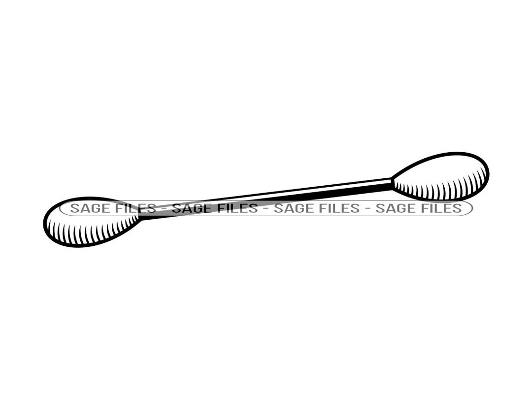 Cotton Swab SVG, Grooming Svg, Bathroom Svg, Cotton Swab Clipart ...