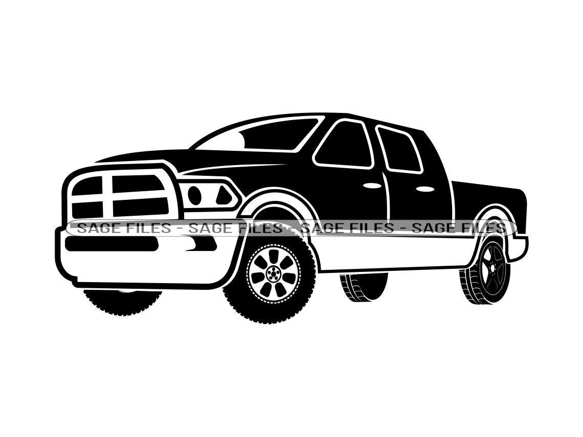 Pickup Truck 2 SVG Pickup Truck Clipart Pickup Truck Files - Etsy
