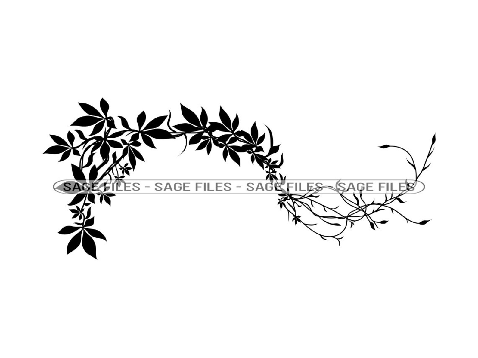 Jungle Vine SVG, Decorative Vine Svg, Jungle Vine Clipart, Jungle Vine ...
