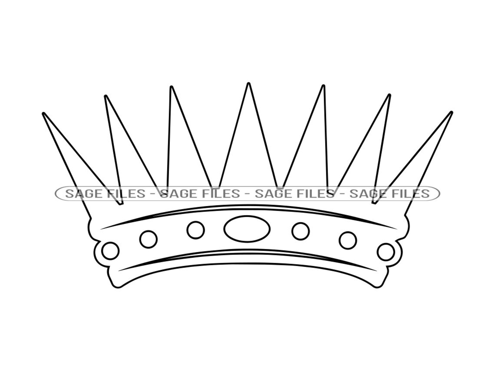 Krone Umriss 3 SVG Krone SVG King Svg Queen Svg Princess - Etsy.de
