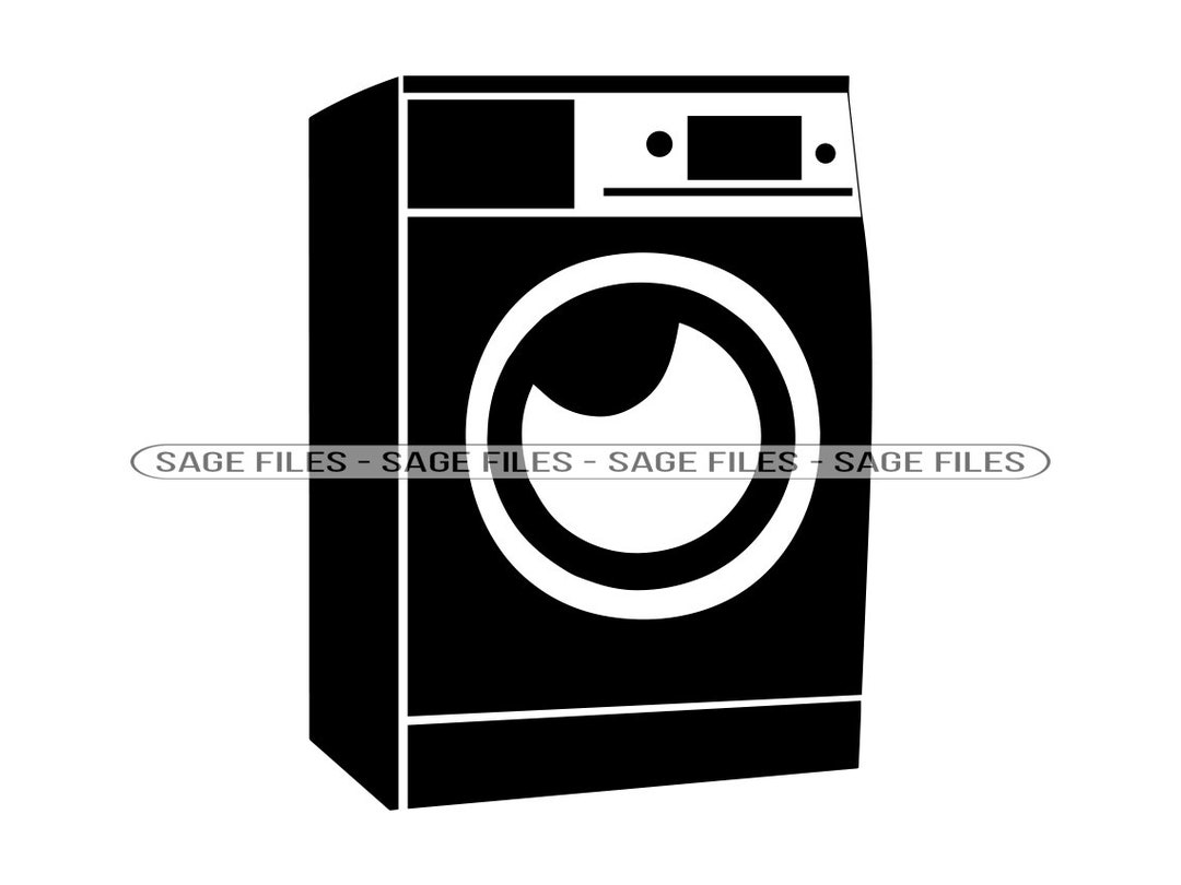 Washer 2 SVG, Washing Machine SVG, Laundry Machine SVG, Washing Machine ...