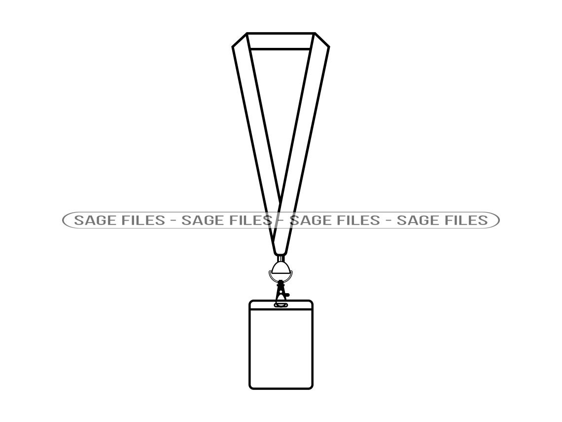Lanyard Svg, ID Svg, Pass Svg, Lanyard Clipart, Lanyard Files for ...