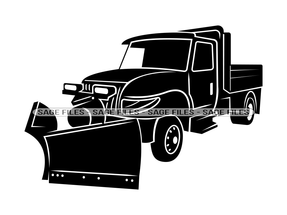 Snow Truck #6 SVG, Snowplow SVG, Snow Svg, Winter Svg, Snow Truck ...