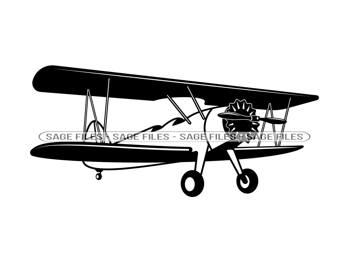 Propeller Airplane Svg Airplane Svg Airplane Clipart - Etsy