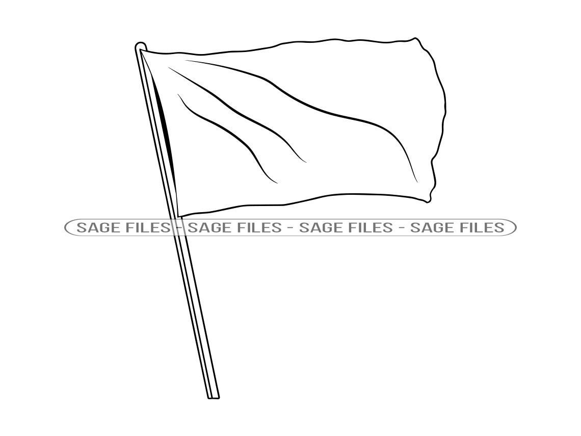 Flag Outline SVG Flag SVG Waving Flag Svg Flag Clipart - Etsy Ireland