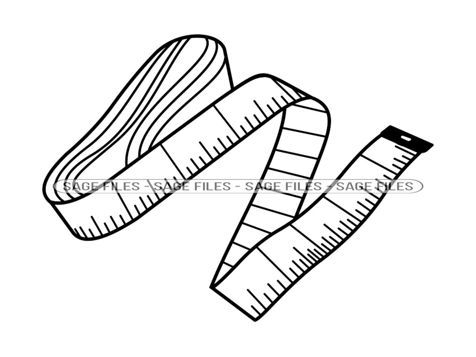 Tape Measure #2 Svg, Measuring Tape, Sewing, Tailor, Ruler, Weight Loss ...
