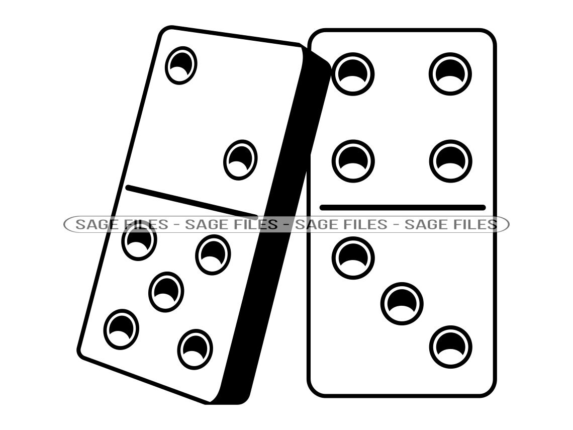 Dominoes #3 SVG, Dominoes Svg, Domino Svg, Dominoes Clipart, Dominoes ...