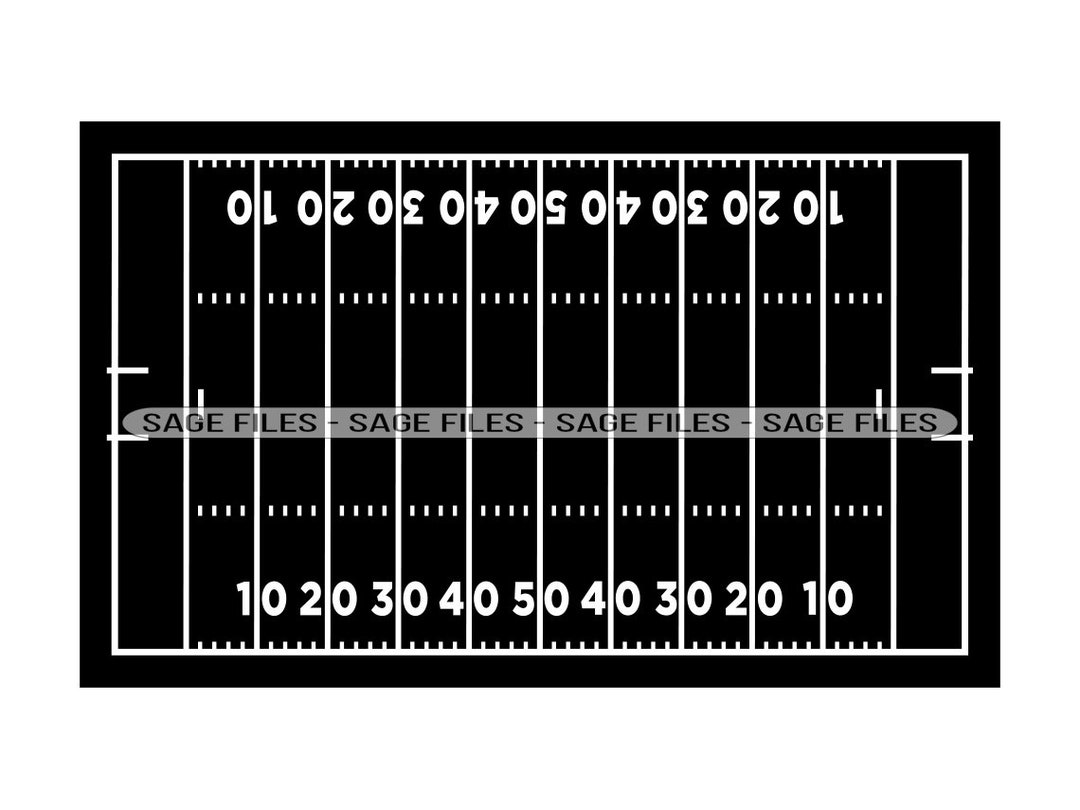Football Field SVG, Football Svg, Football Field Clipart, Football ...