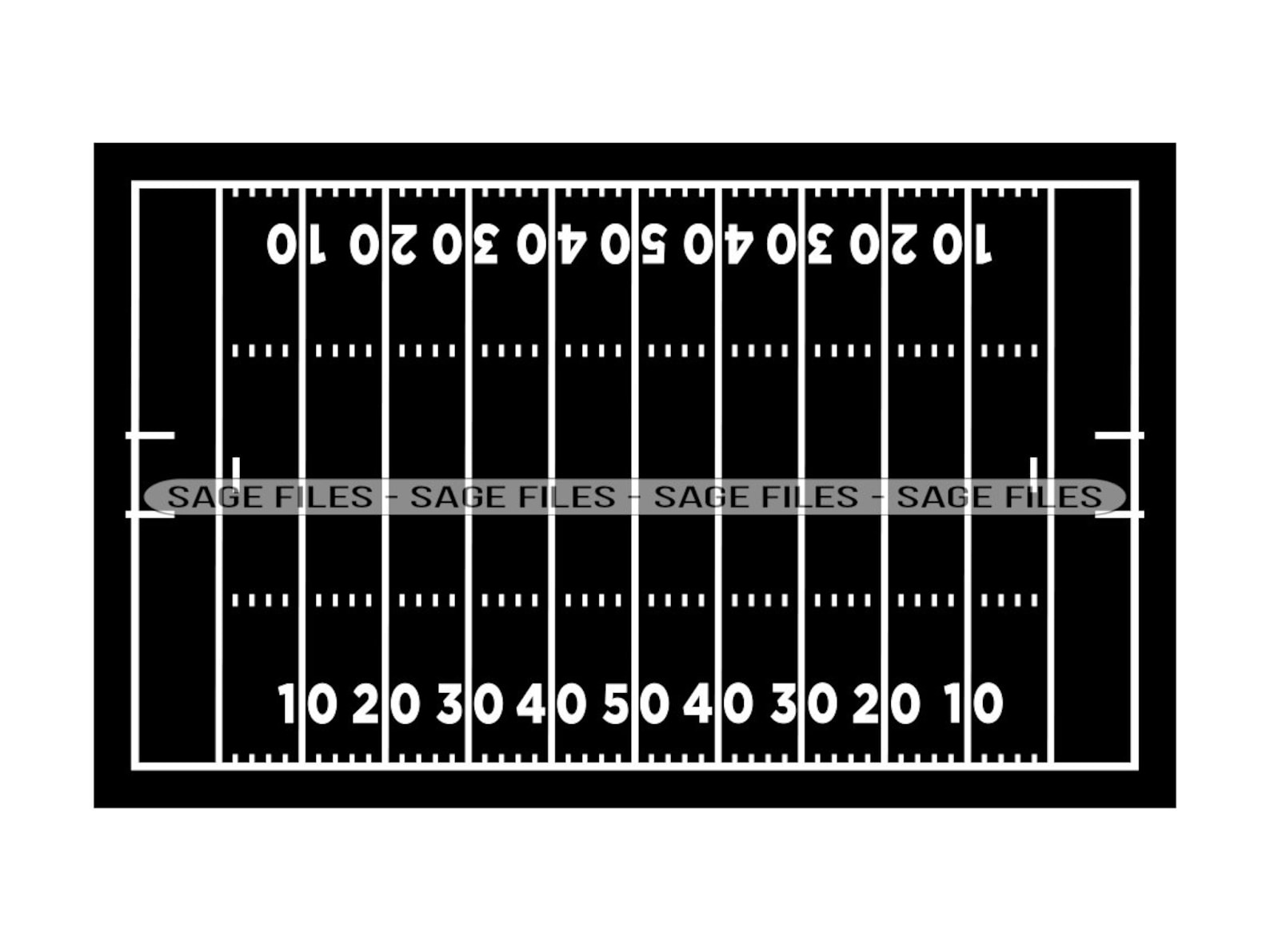 Football Field SVG Football Svg Football Field Clipart - Etsy