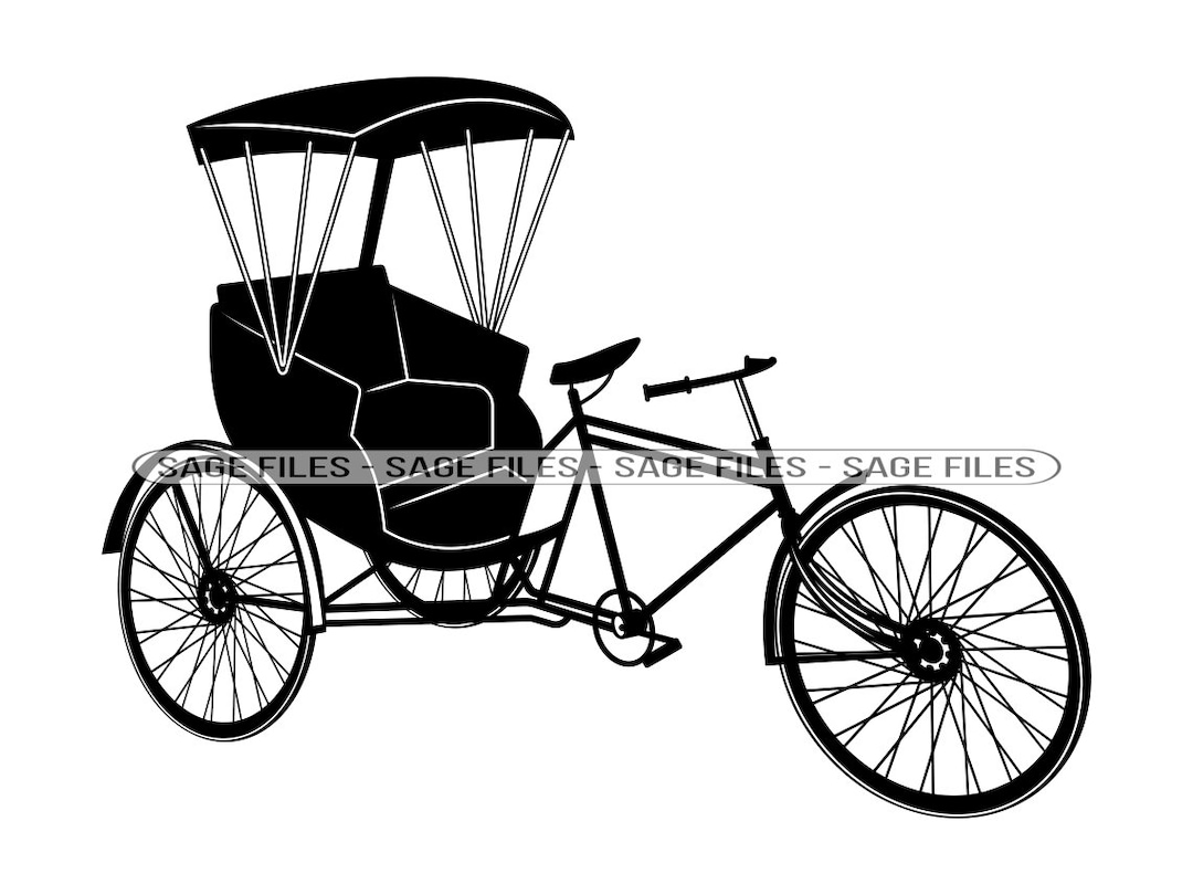 Rickshaw #3 SVG, Rickshaw SVG, Taxi Svg, Rickshaw Clipart, Rickshaw ...
