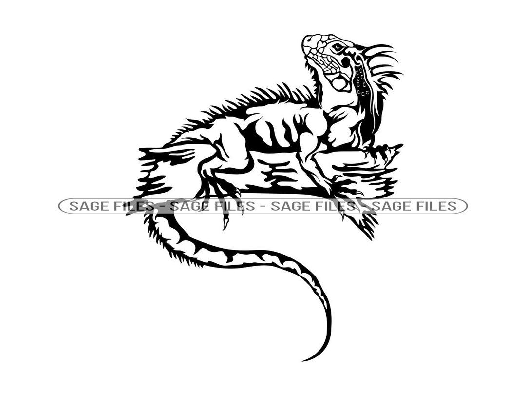 Iguana Lizard SVG, Lizard Svg, Lizard Clipart, Lizard Files for Cricut ...