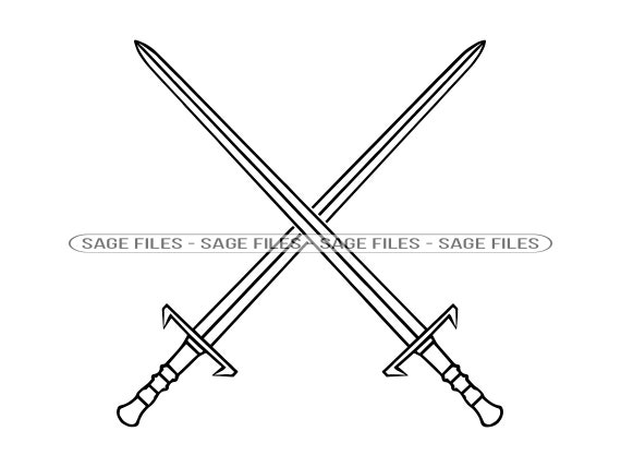 Sword Logo SVG Sword Svg Sword Clipart Sword Files for - Etsy