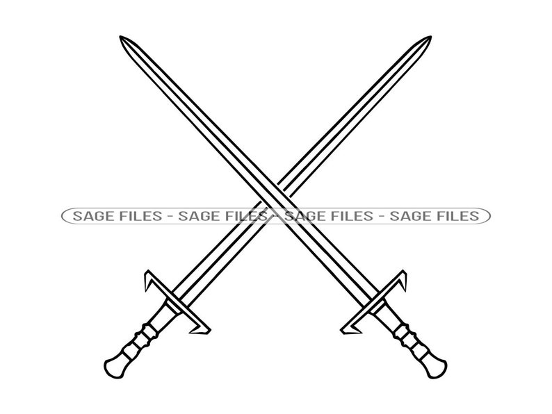 Sword Logo SVG, Sword Svg, Sword Clipart, Sword Files for Cricut, Sword ...
