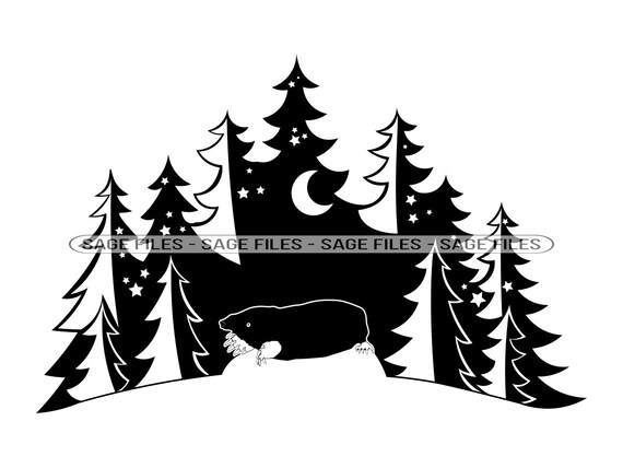 Forest Mole SVG Mole Svg Wildlife Svg Forest Svg Mole PNG - Etsy