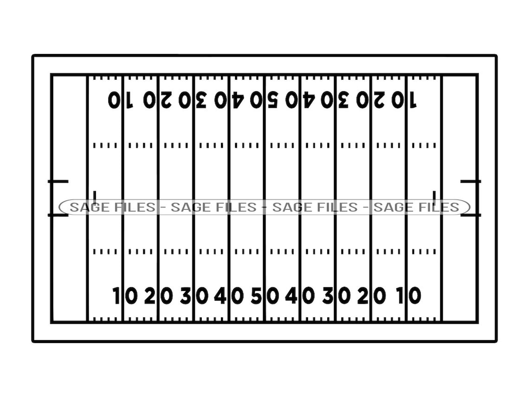 Football Field #2 SVG, Football Svg, Football Field Clipart, Football ...