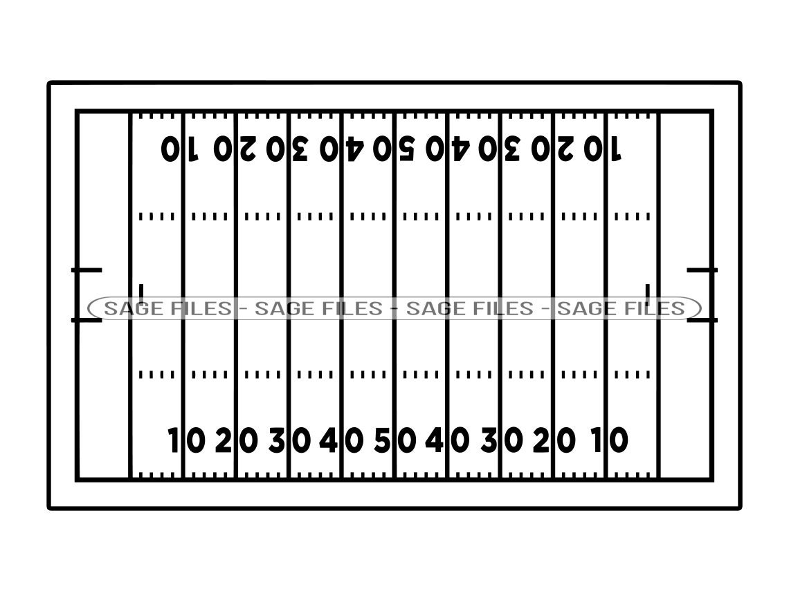 Football Field #2 SVG, Football Svg, Football Field Clipart, Football ...