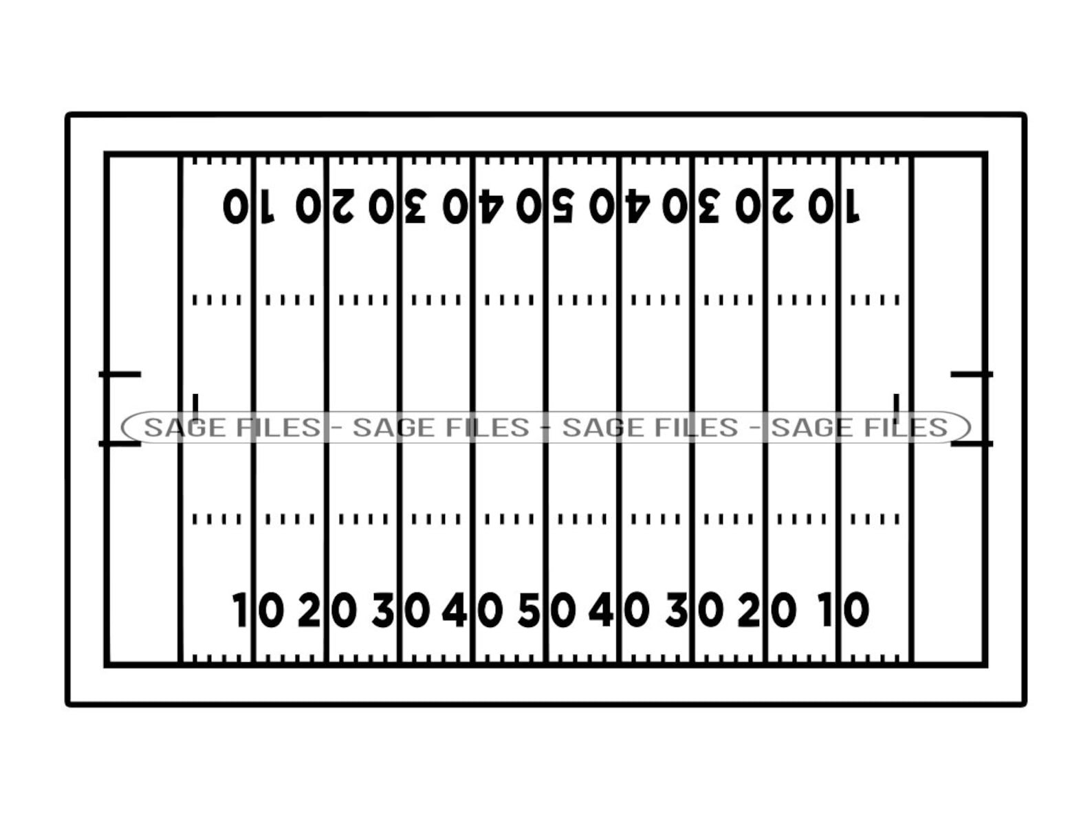 Football Field #2 SVG, Football Svg, Football Field Clipart, Football ...