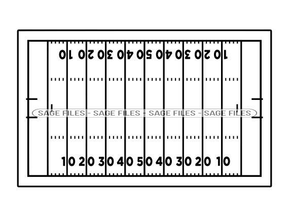 American Football Field Clipart
