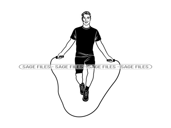 Jump Rope SVG Exercise Svg Workout Svg Jump Rope Clipart - Etsy