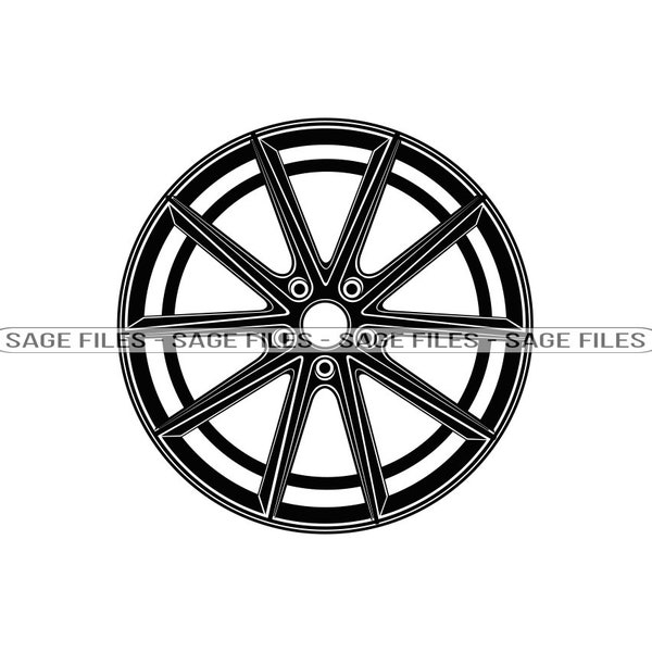 Car Rim Svg - Etsy