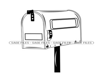 Mailbox SVG, Mail SVG, Mailbox Clipart, Mailbox Files for Cricut ...