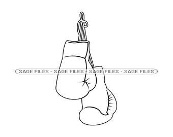 Boxing Gloves Outline 6 SVG, Boxing Svg, Boxing Gloves Clipart, Boxing ...