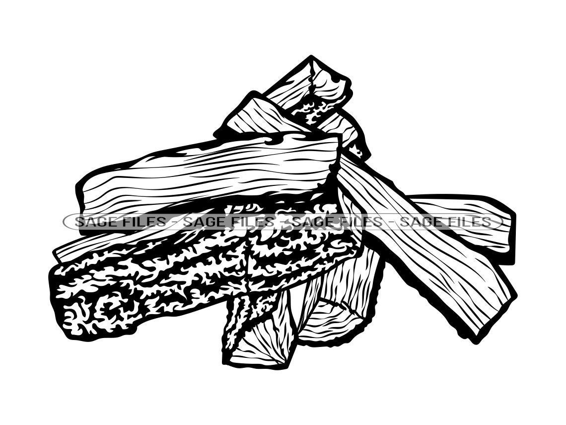Firewood SVG, Lumber Svg, Camping Svg, Camp Fire Svg, Firewood Clipart ...