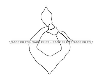 Bandana. Cut Files for Cricut. Clip Art Silhouettes eps, Svg, Pdf, Png ...