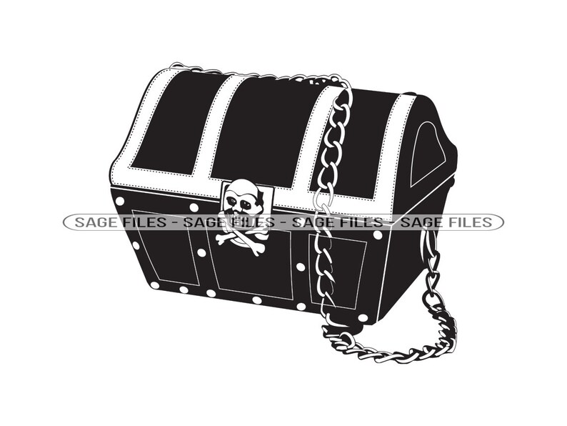 Treasure Chest SVG Pirate Svg Treasure Chest Clipart - Etsy