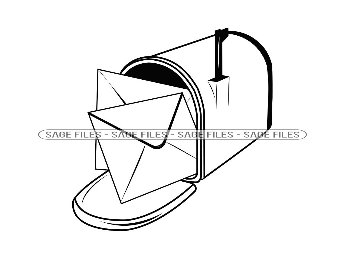 Mailbox 3 SVG, Mailbox Svg, Mail SVG, Mailbox Clipart, Mailbox Files ...