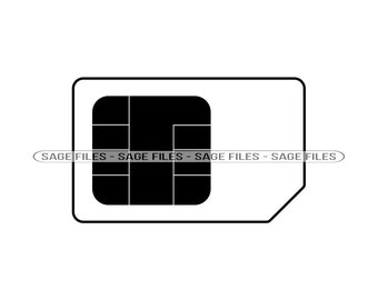 Sim Card Dxf - Etsy