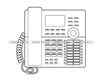 Office Phone Clipart - Etsy UK