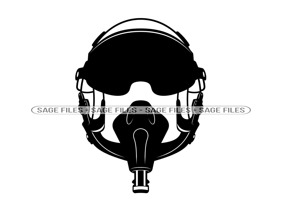 Fighter Pilot Helmet SVG Pilot Svg Air Force Svg Fighter - Etsy