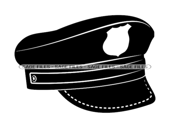 Black Police Hat Clip Art