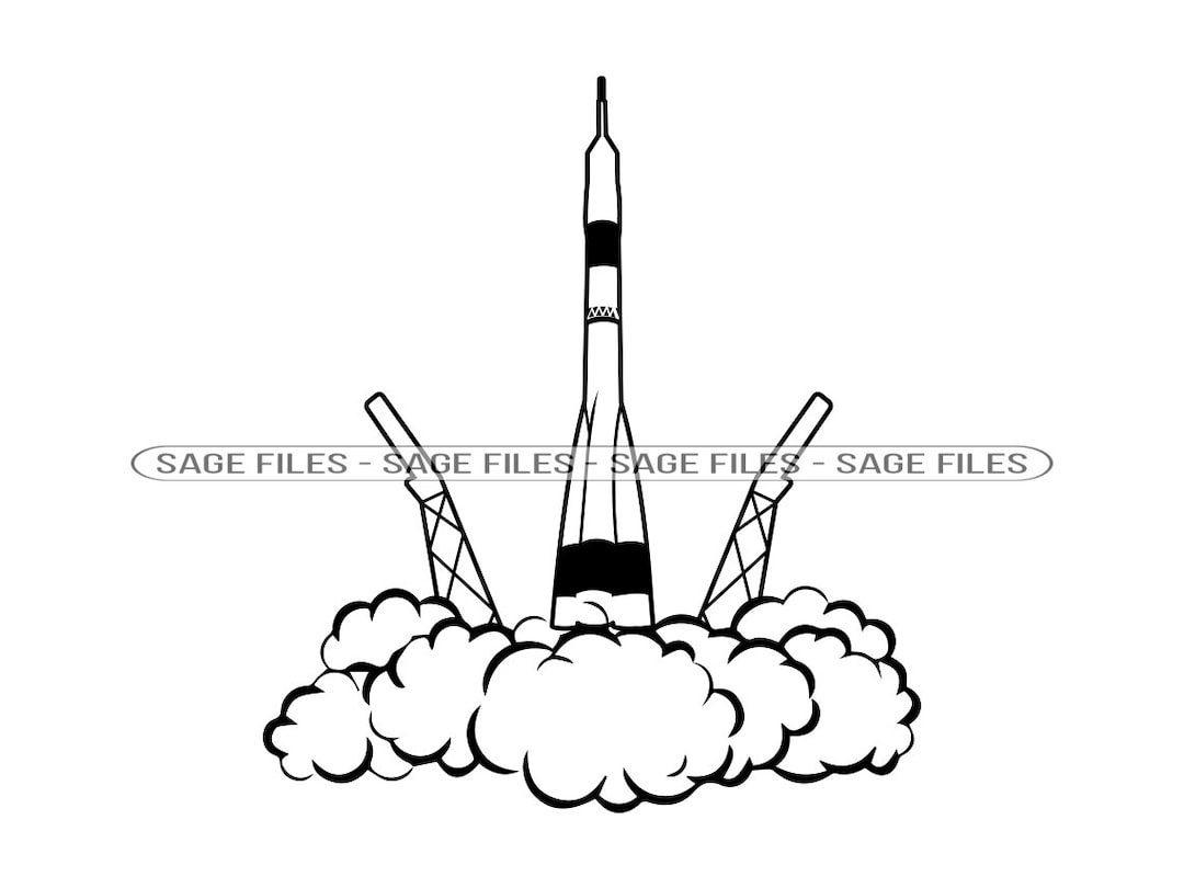 Rocket Launch SVG, Rocket Svg, Rocketship Svg, Space Ship Svg, Clipart ...