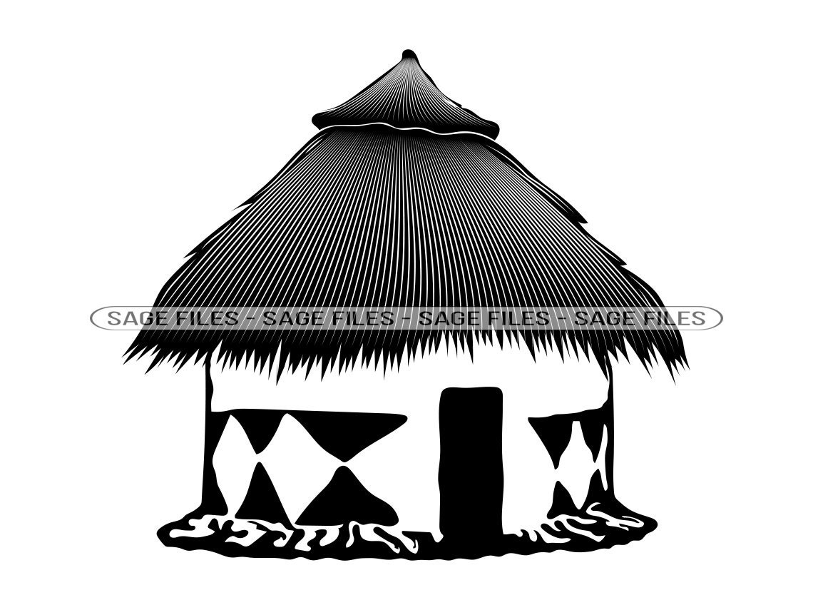 Hut 2 SVG, Hut SVG, Tropical Svg, Hut Clipart, Hut Files for Cricut ...