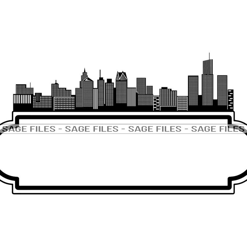 Detroit Skyline Svg - Etsy
