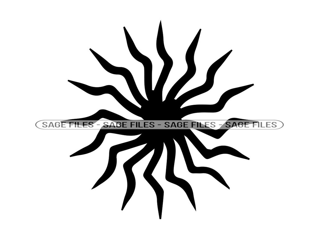 Abstract Sun SVG, Sun SVG, Star Svg, Sun Clipart, Sun Files for Cricut ...