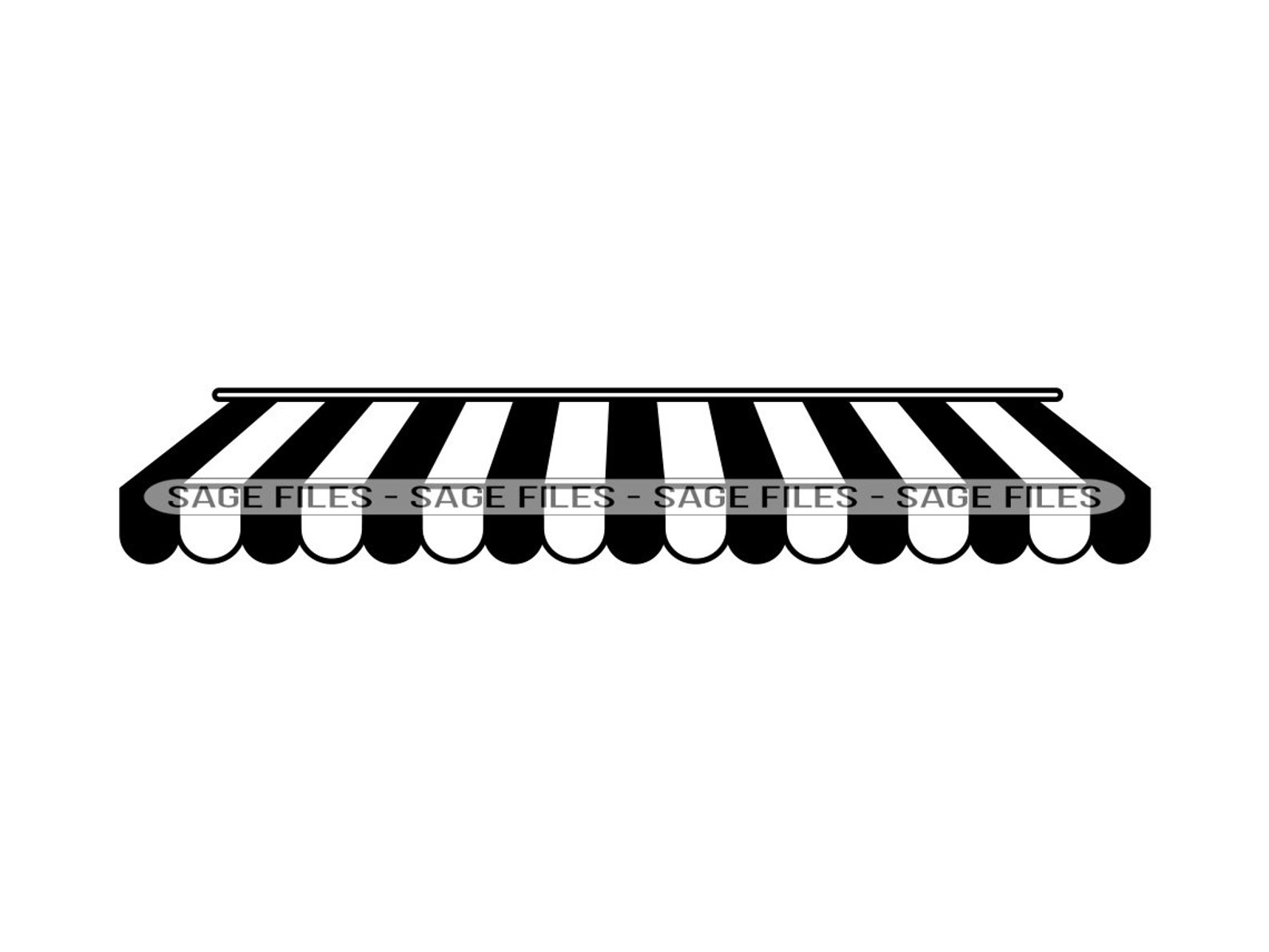 Striped Awnings 2 SVG Store Svg Shop Svg Awnings Clipart - Etsy