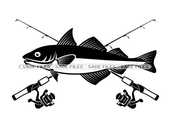 Haddock Fishing SVG Fishing Logo Svg Fish Svg Fishing - Etsy