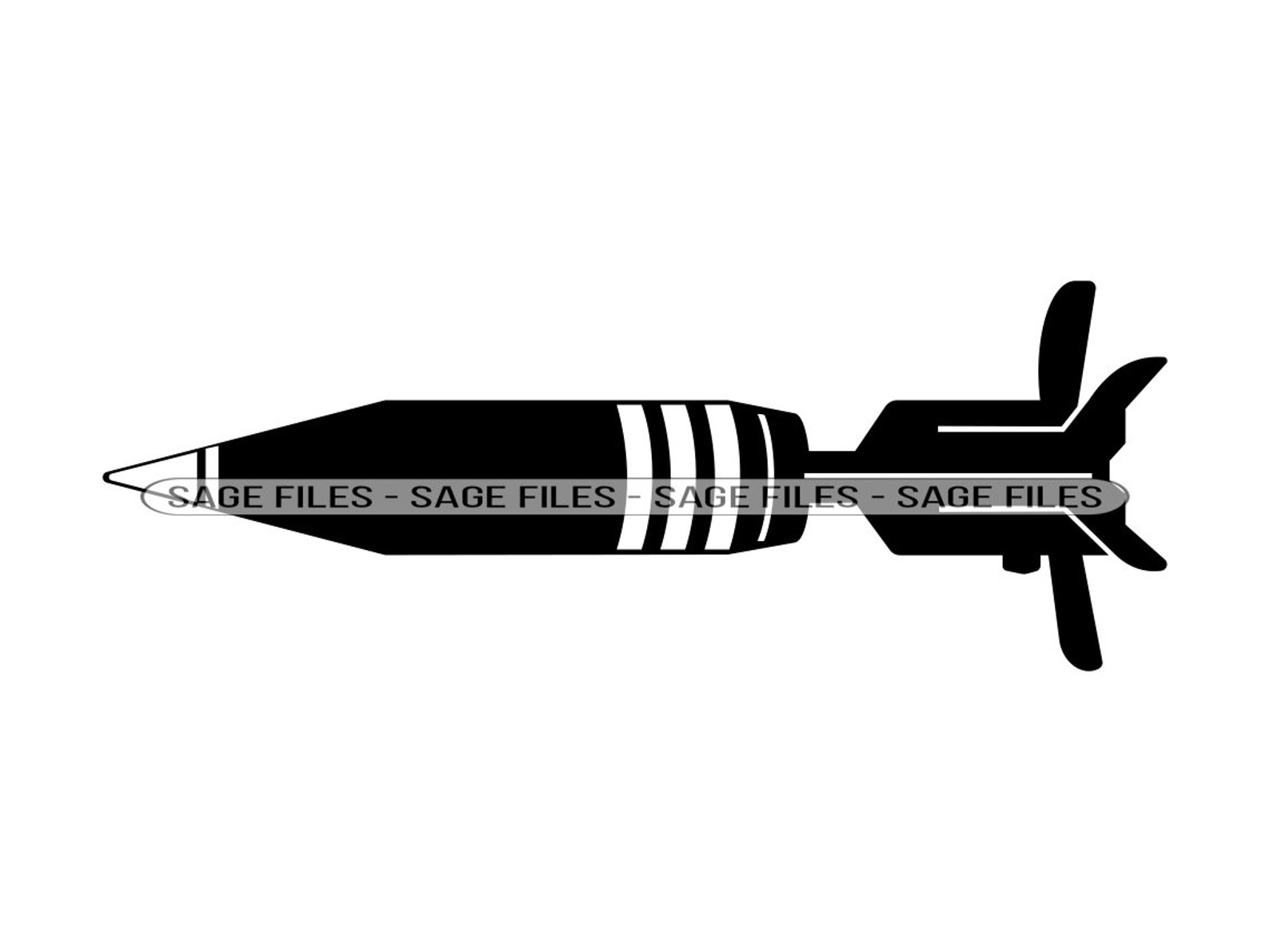 Missile #3 Svg, Missile Svg, Rocket Svg, Bomb Svg, Missile Clipart ...