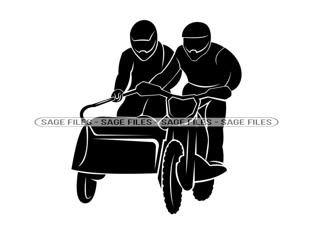 Sidecar Racing SVG, Sidecar Racing Clipart, Sidecar Racing Files for ...