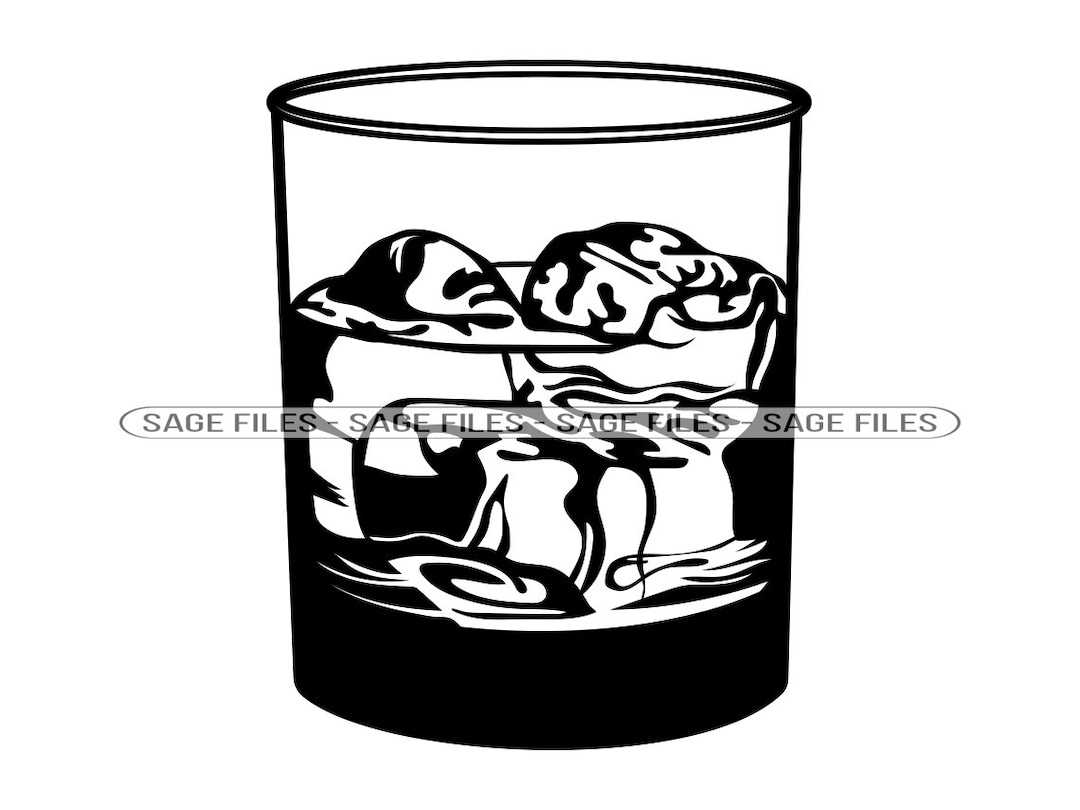 Alcohol #3 SVG, Whiskey Svg, Scotch Svg, Whiskey Glass SVG, Alcohol ...