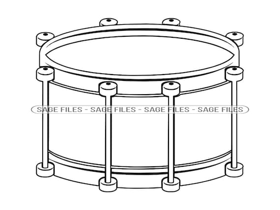 Marching Drum Outline