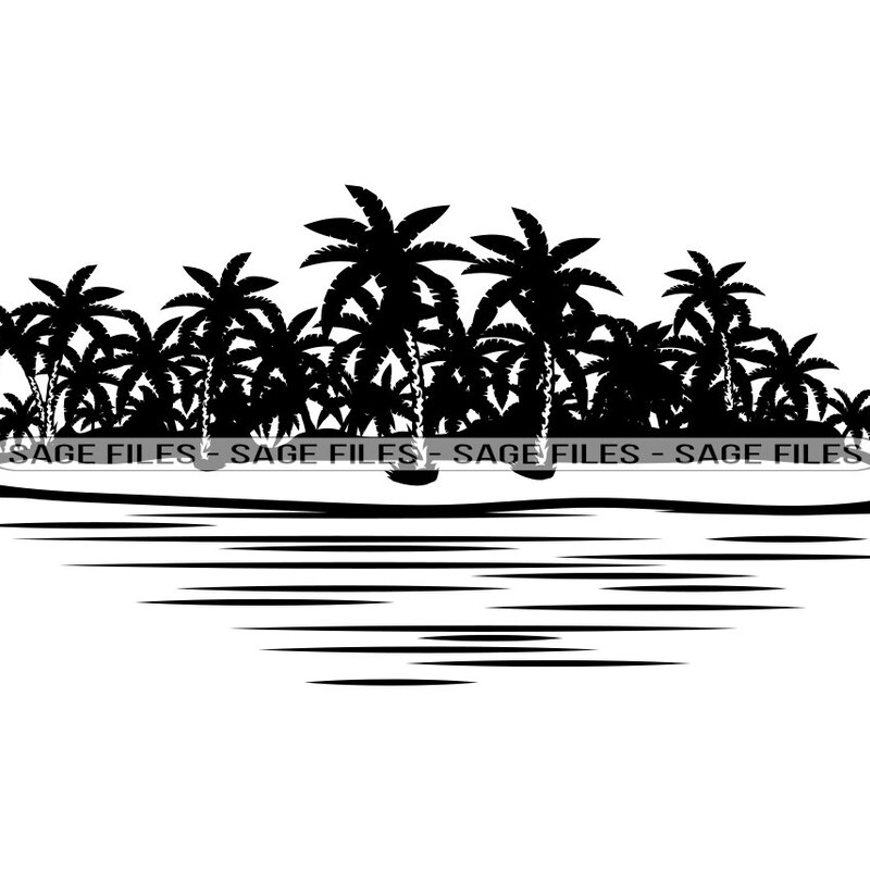 Tropical Island Svg - Etsy