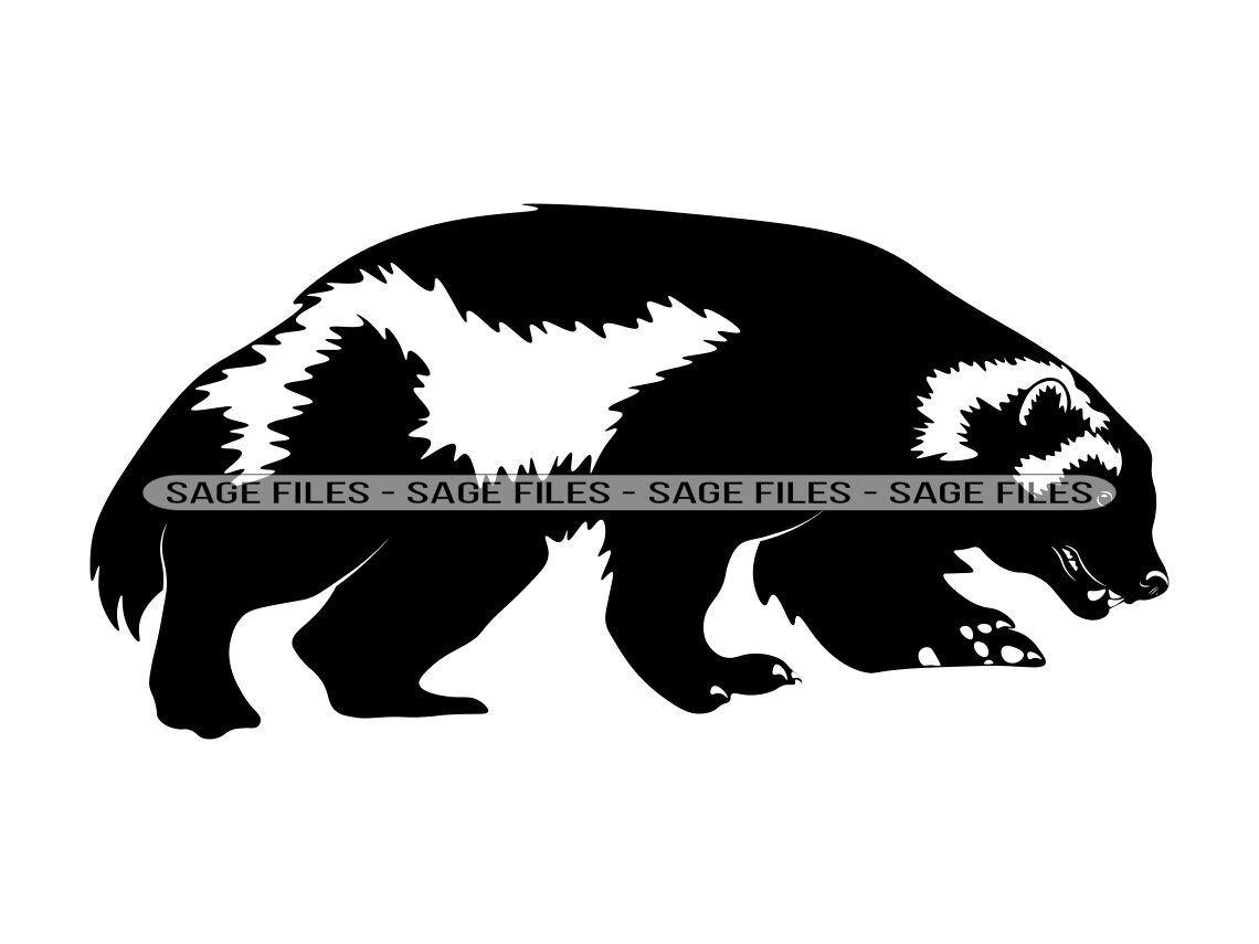 Wolverine 6 SVG Wolverine SVG Animals Svg Wolverine Cut - Etsy