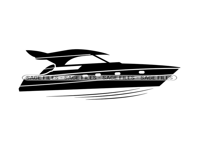 Speed Boat 6 SVG Speed Boat Svg Yacht Svg Motor Boat Svg - Etsy