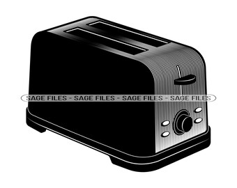 Toaster Toast Png - Etsy