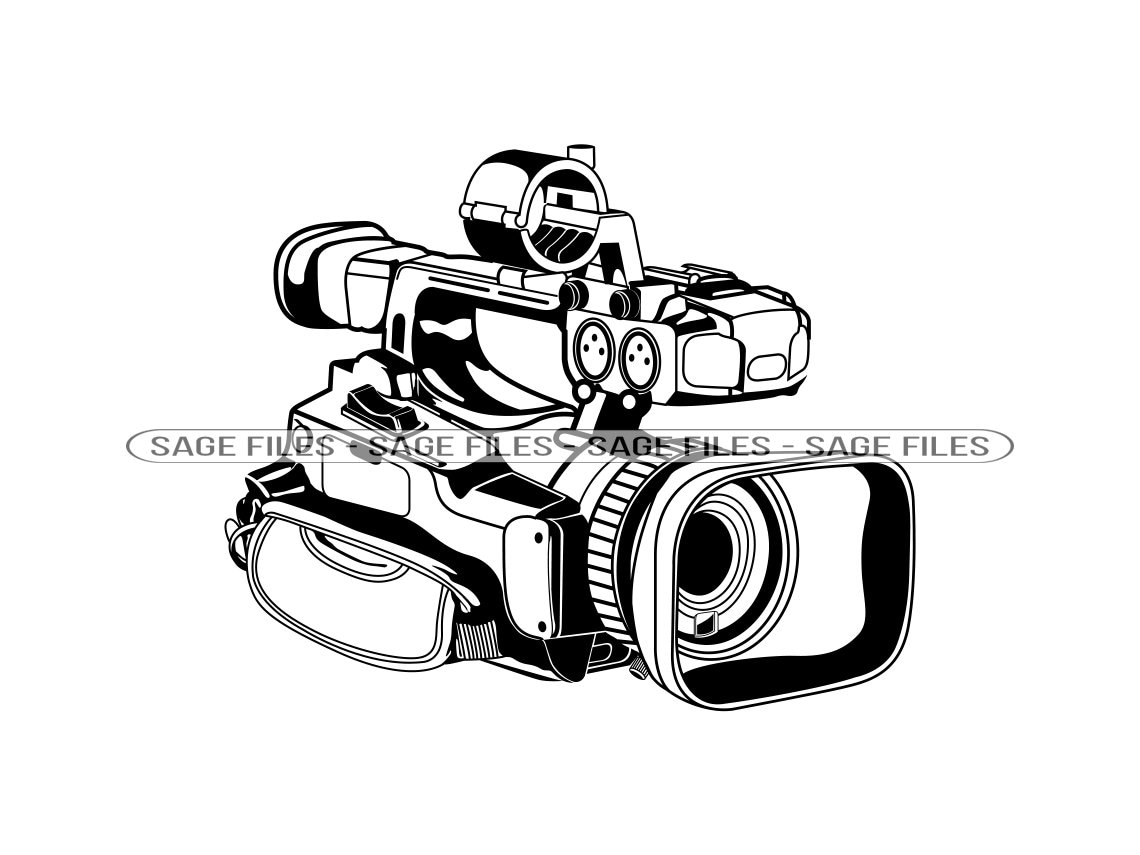 Handheld Video Camera Clipart